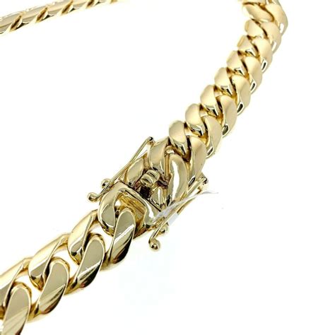 14 Karat Gold Cuban Link Chain - King Ice Apps