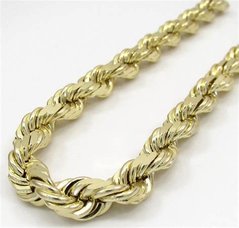 14K Gold 5Mm Rope Chain - King Ice Apps