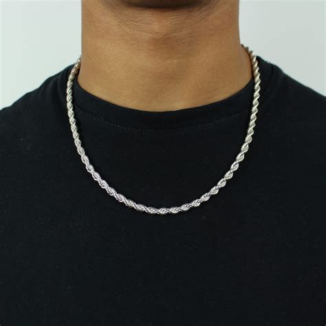 5Mm White Gold Rope Chain - King Ice Apps