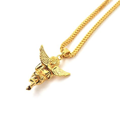 Angel Piece Gold Chain - King Ice Apps