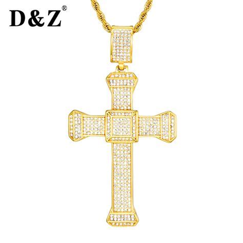 Iced Out Gold Cross Pendant - King Ice Apps