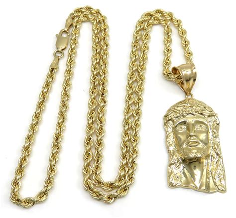 Jesus Pendant Gold Chain - King Ice Apps