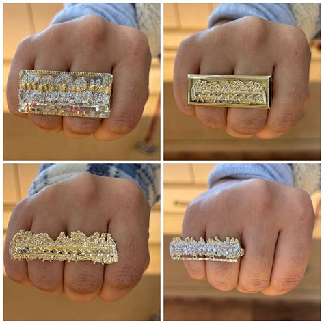 Men Two Finger Ring - King Ice Apps