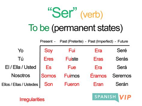 Ser Past Tense Spanish - King Ice Apps