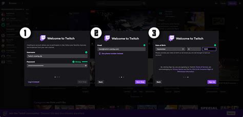 Twitch Sign Up - King Ice Apps