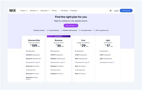 Wix Plans - King Ice Apps